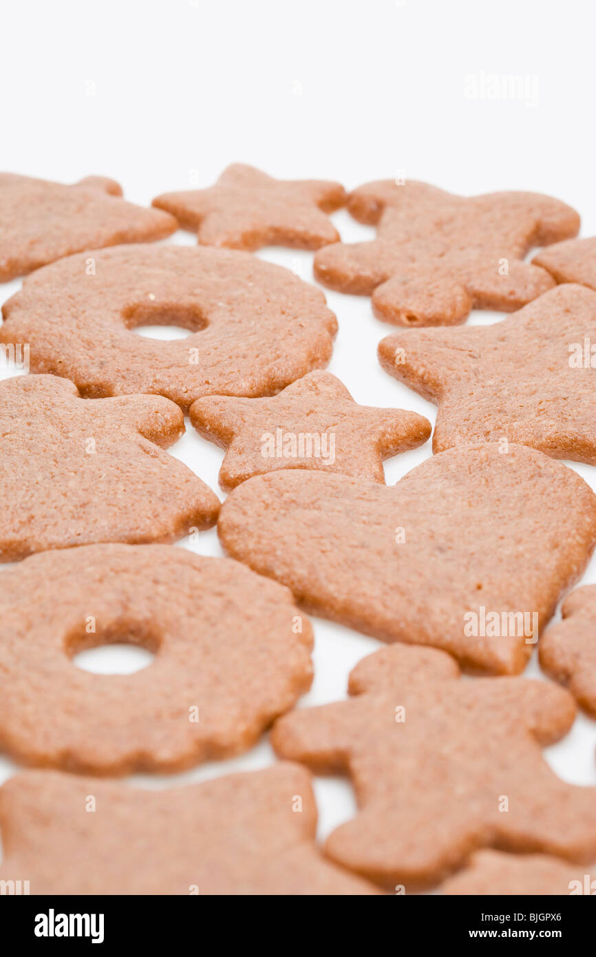 Assorted gingerbread biscuits for Christmas Stock Photo - Alamy