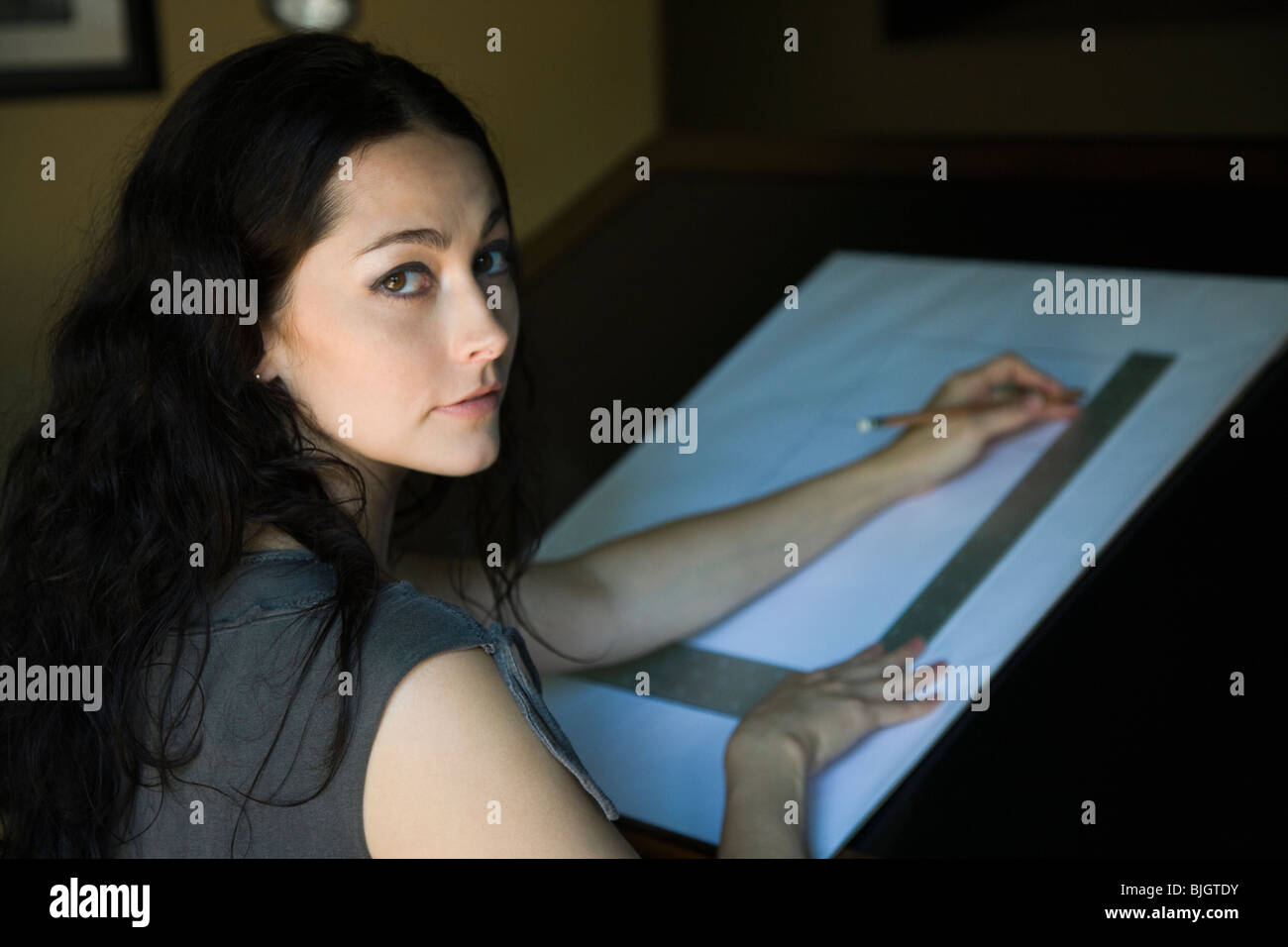 Drafting table hi-res stock photography and images - Alamy