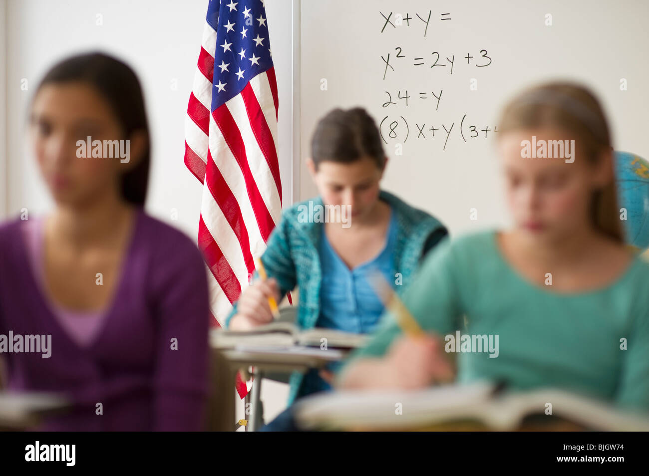 Students in classroom Stock Photo - Alamy