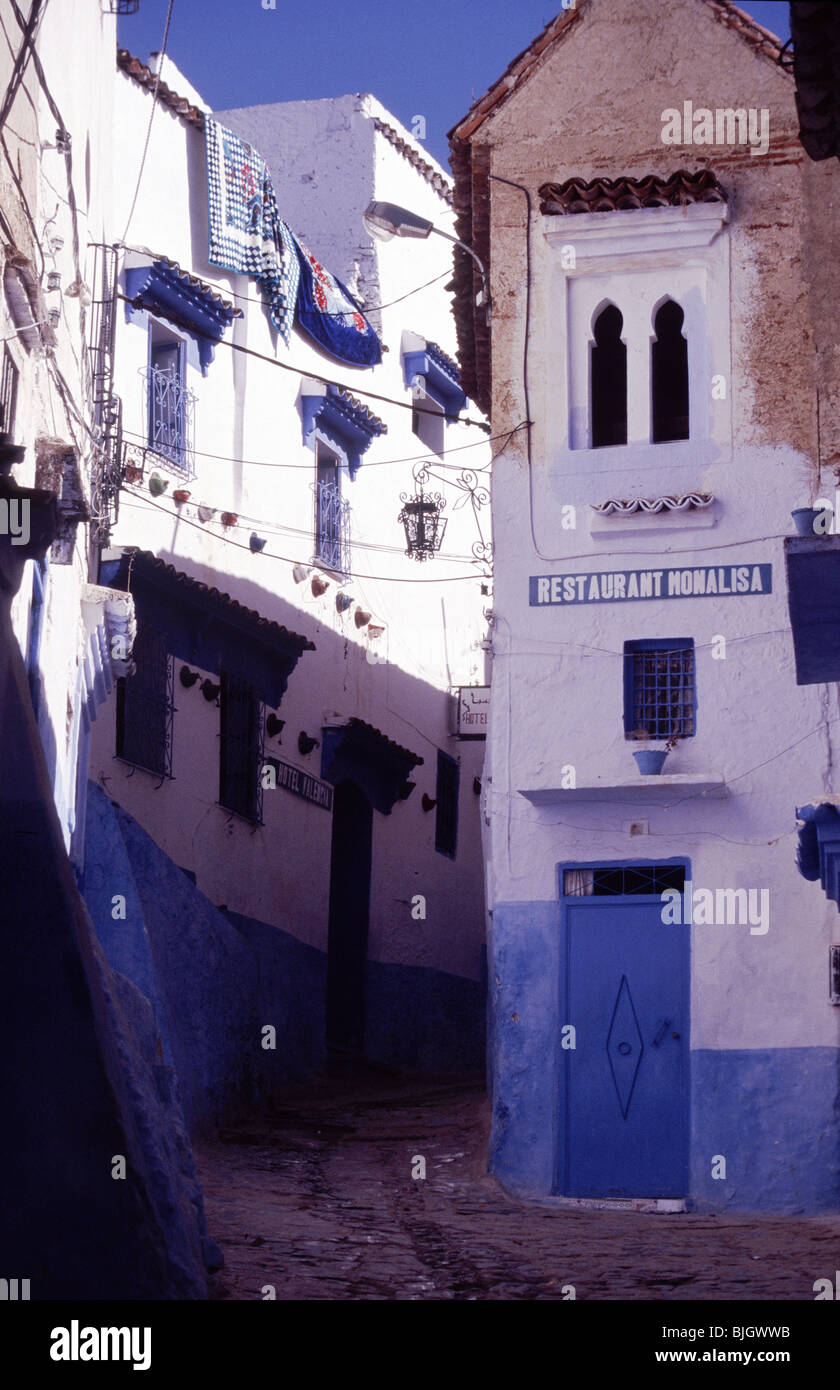 2000, traditional buildings in a narrow back street, Rabat, Morocco ...