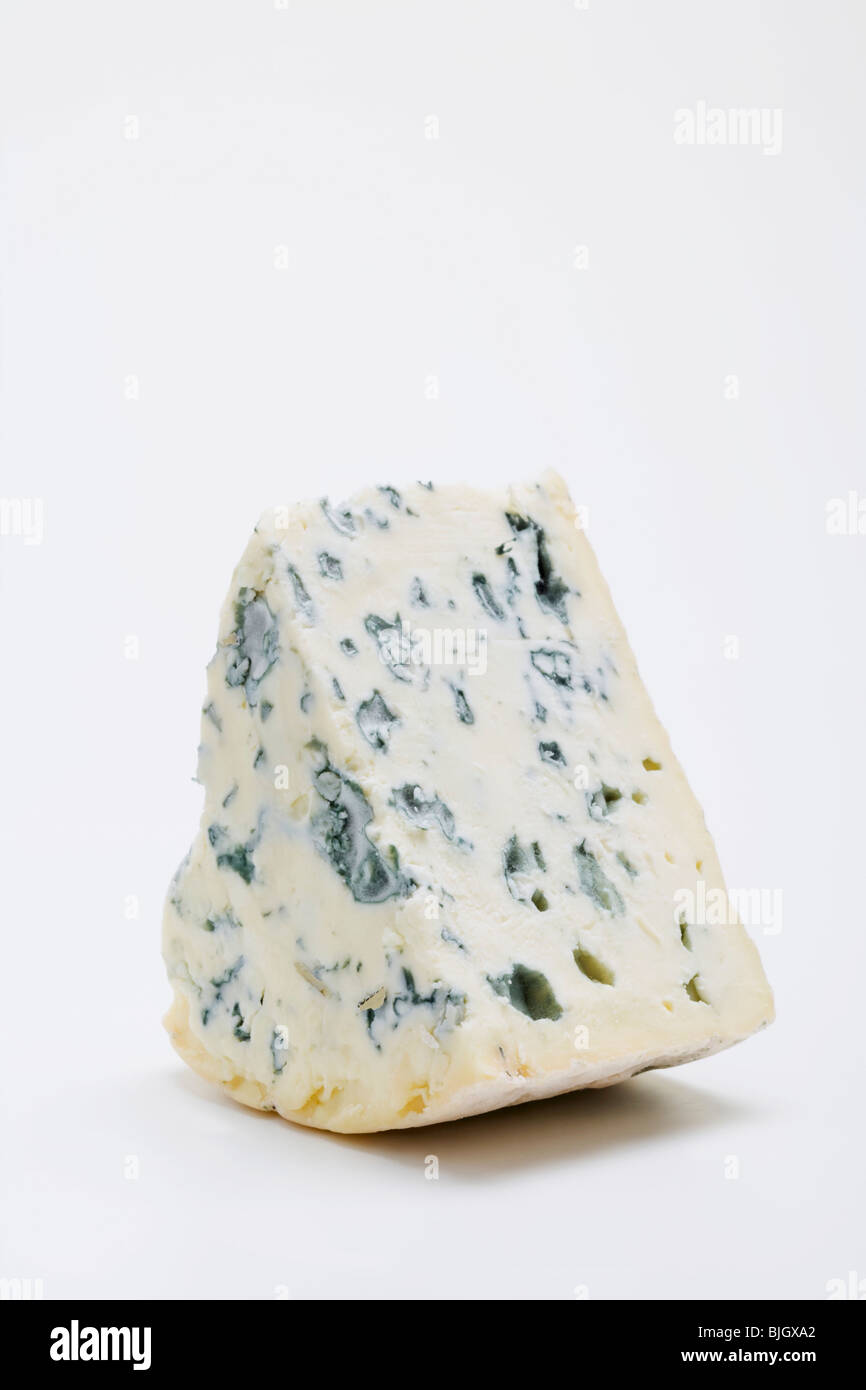 A piece of blue cheese Stock Photo - Alamy