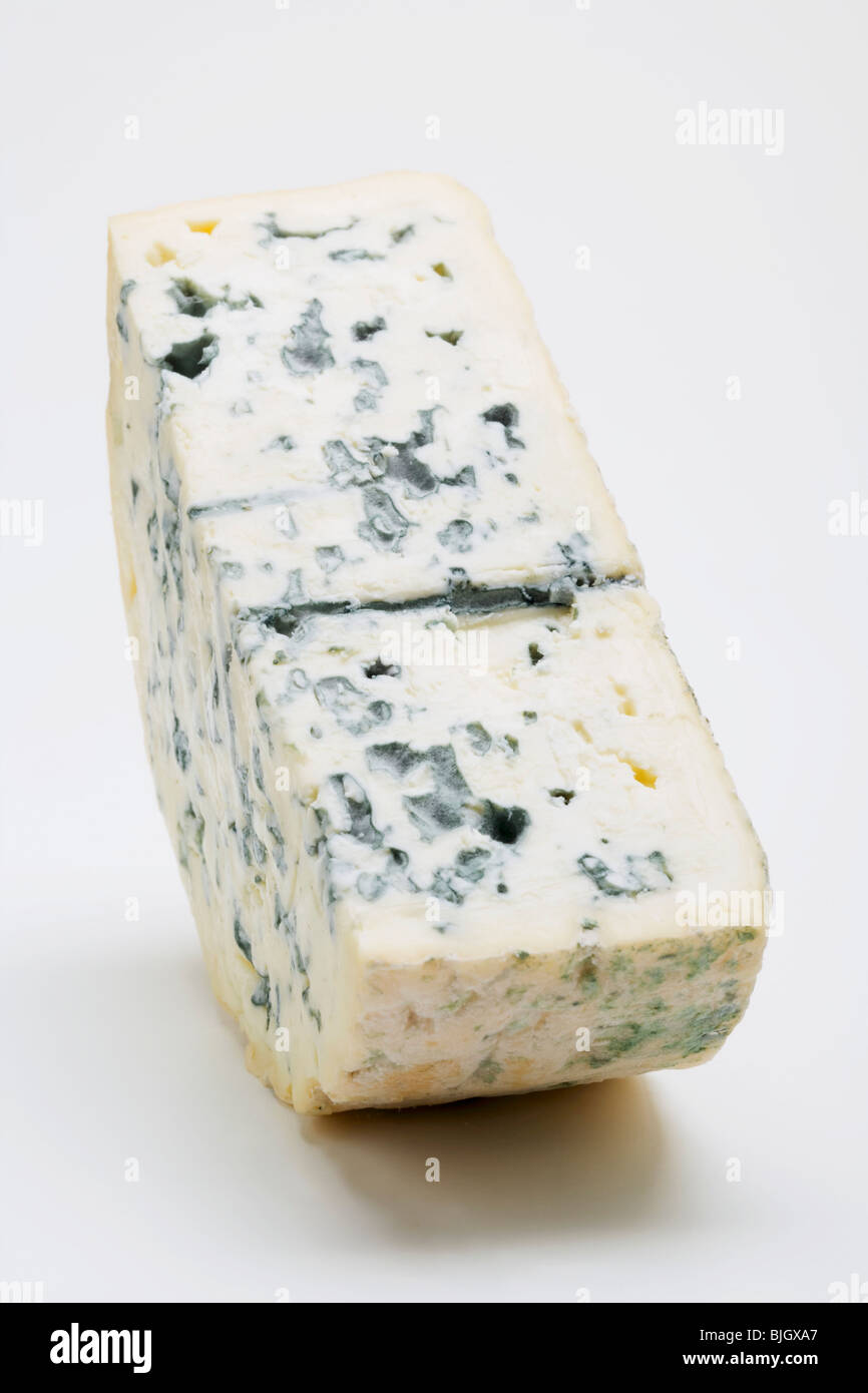 A piece of blue cheese Stock Photo - Alamy