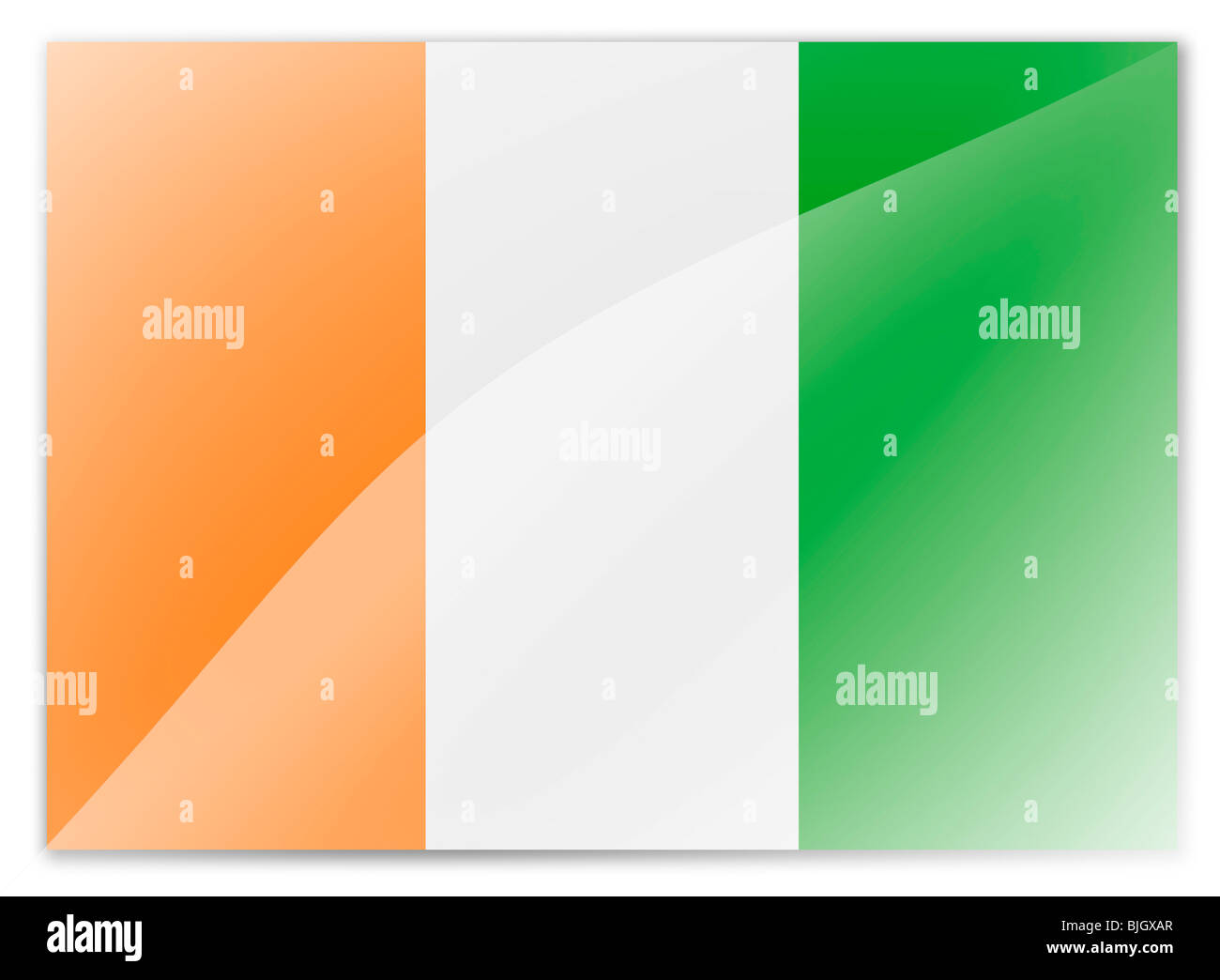 Cote d Ivoire / Côte d’Ivoire flag Stock Photo - Alamy