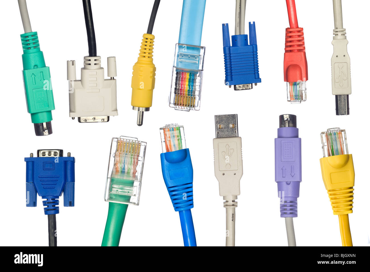 Variety computer wires hi-res stock photography and images - Alamy