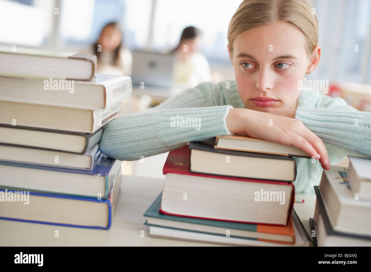 Student and books Stock Photo - Alamy