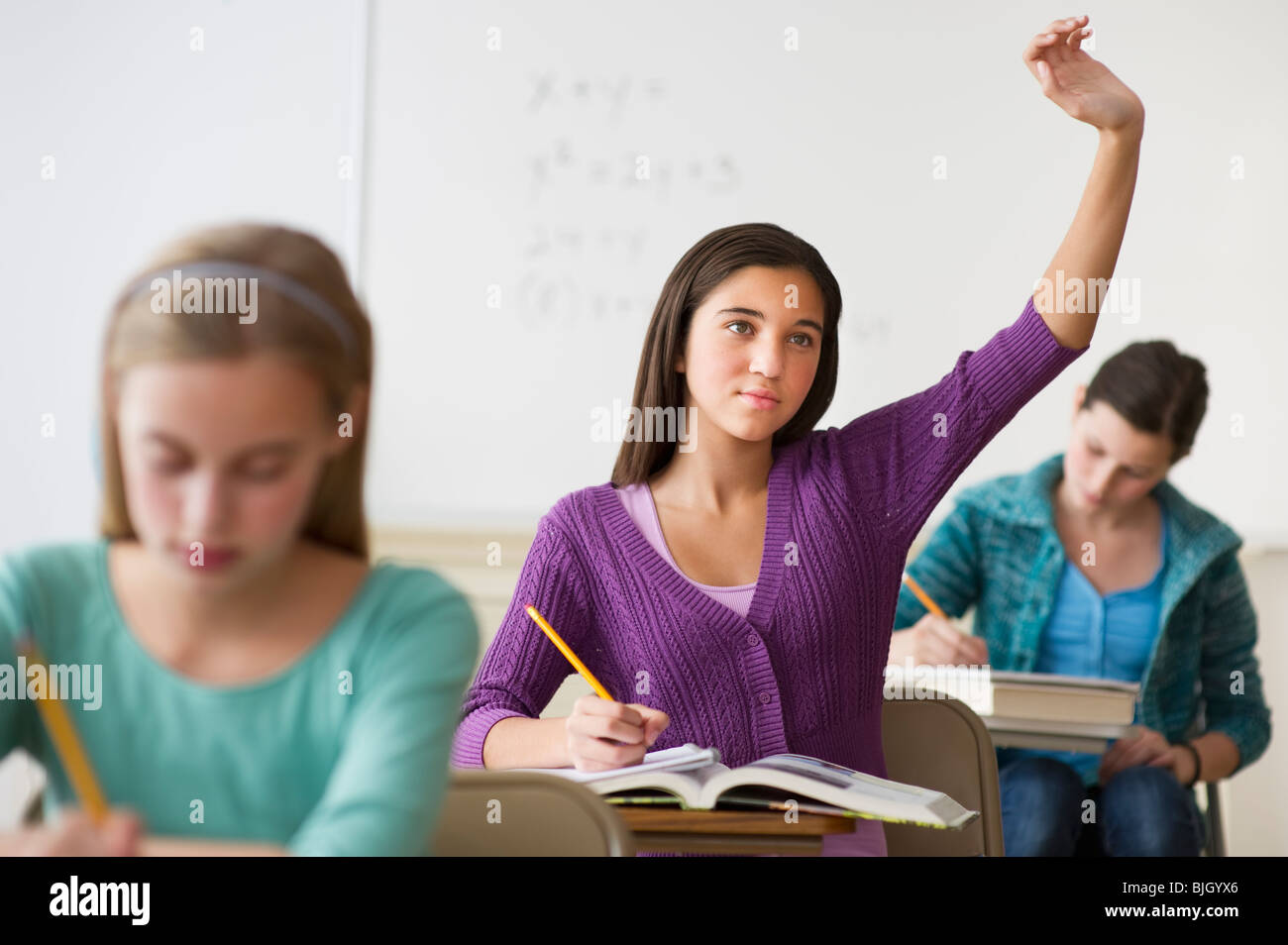 Students in classroom Stock Photo - Alamy