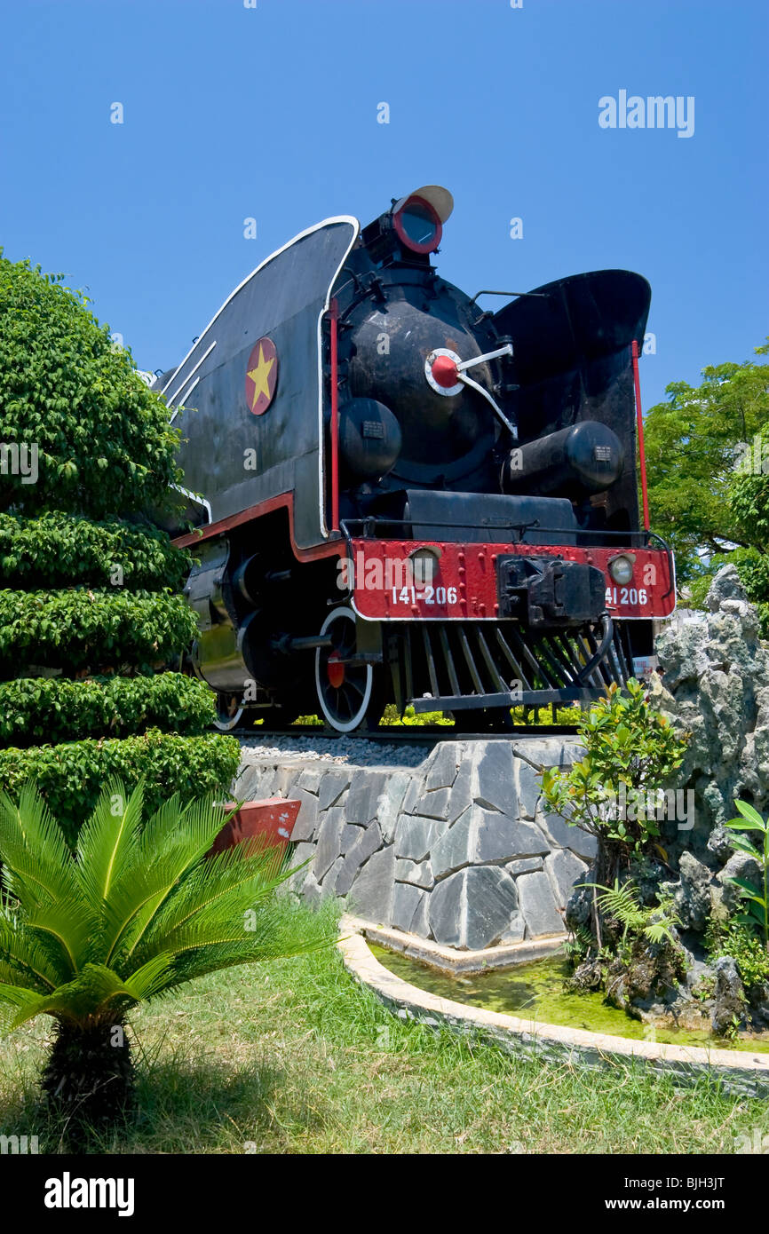 Steam Locomotive parked outside Danang Railway Station, Vietnam ...