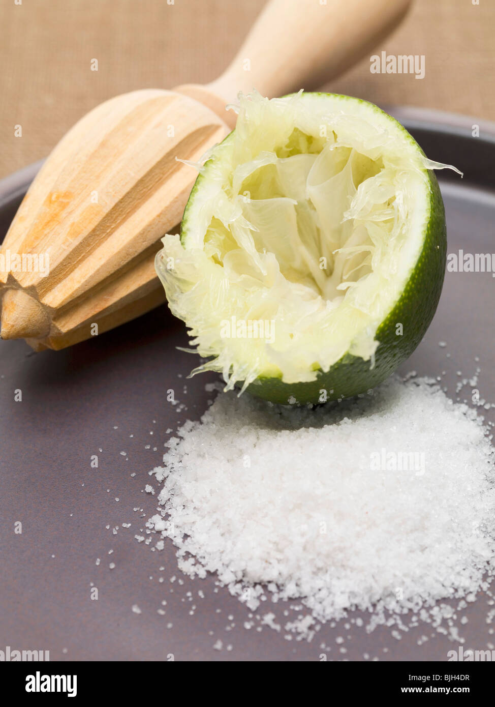 A squeezed out lime Stock Photo - Alamy