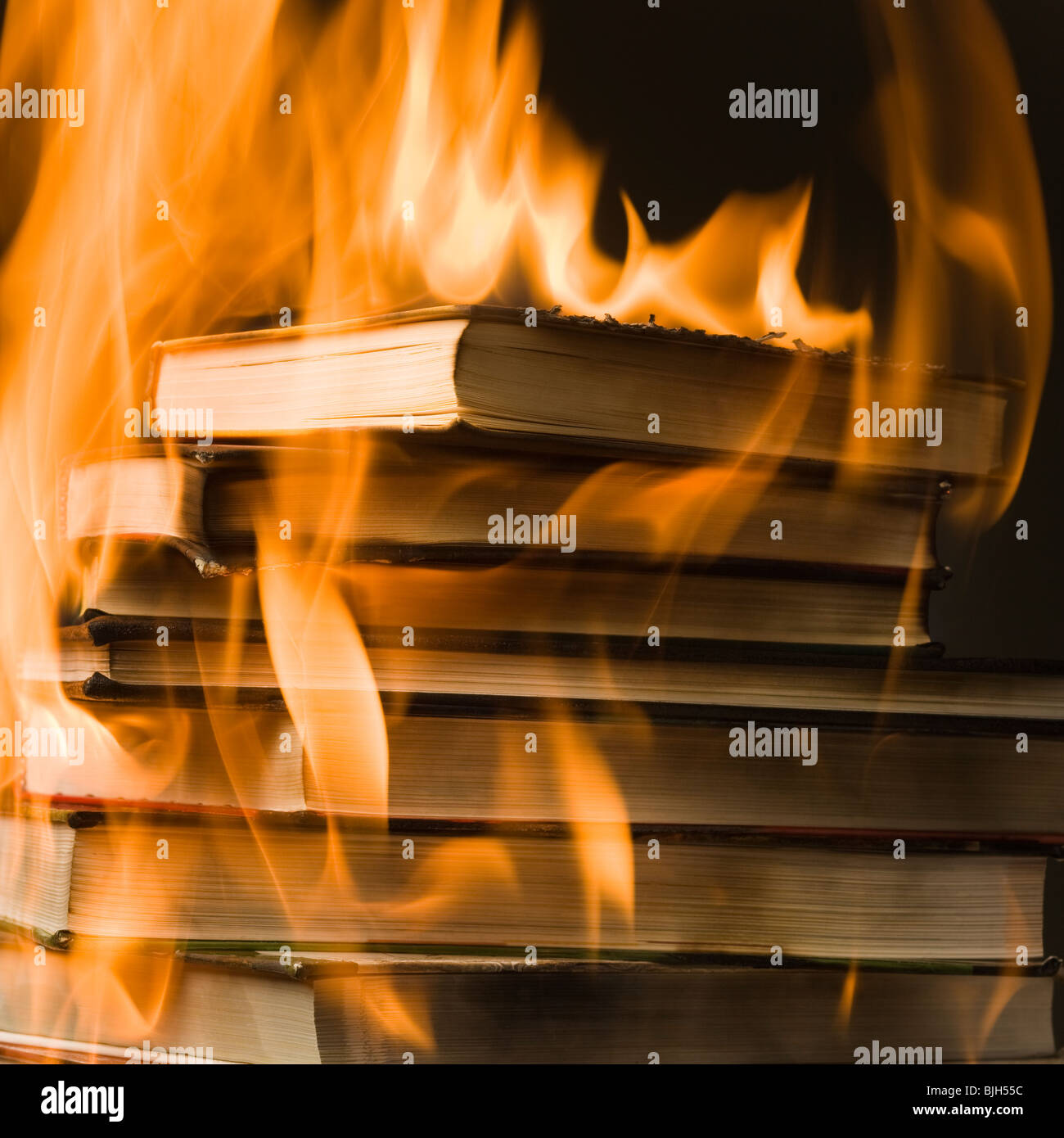 Burning books hi-res stock photography and images - Alamy