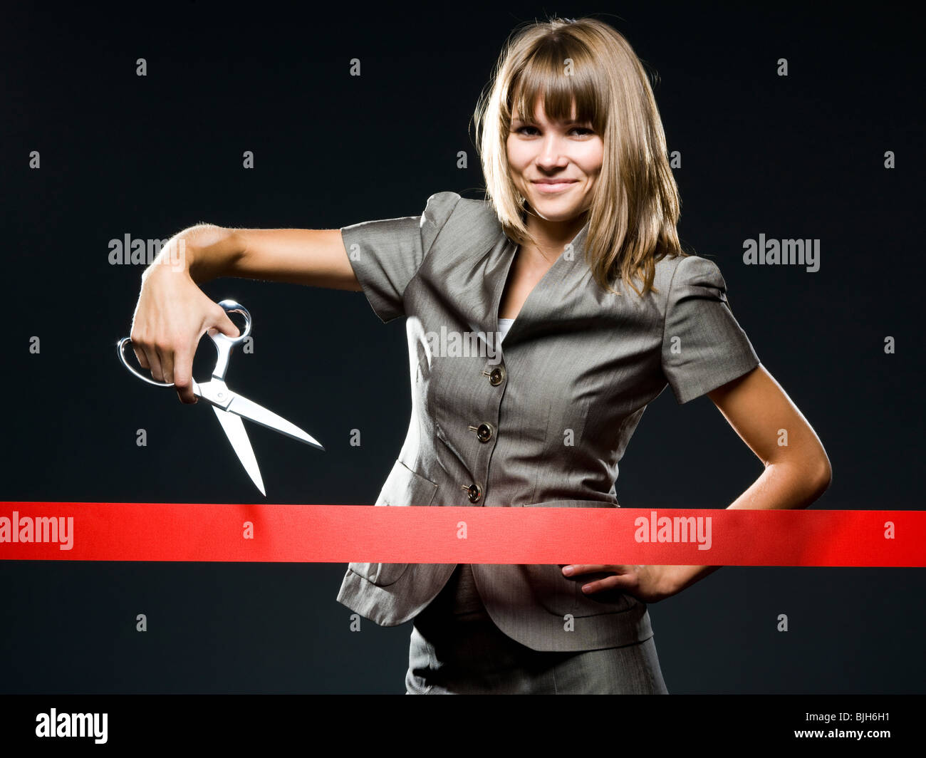 Grand opening ribbon cutting hi-res stock photography and images - Alamy