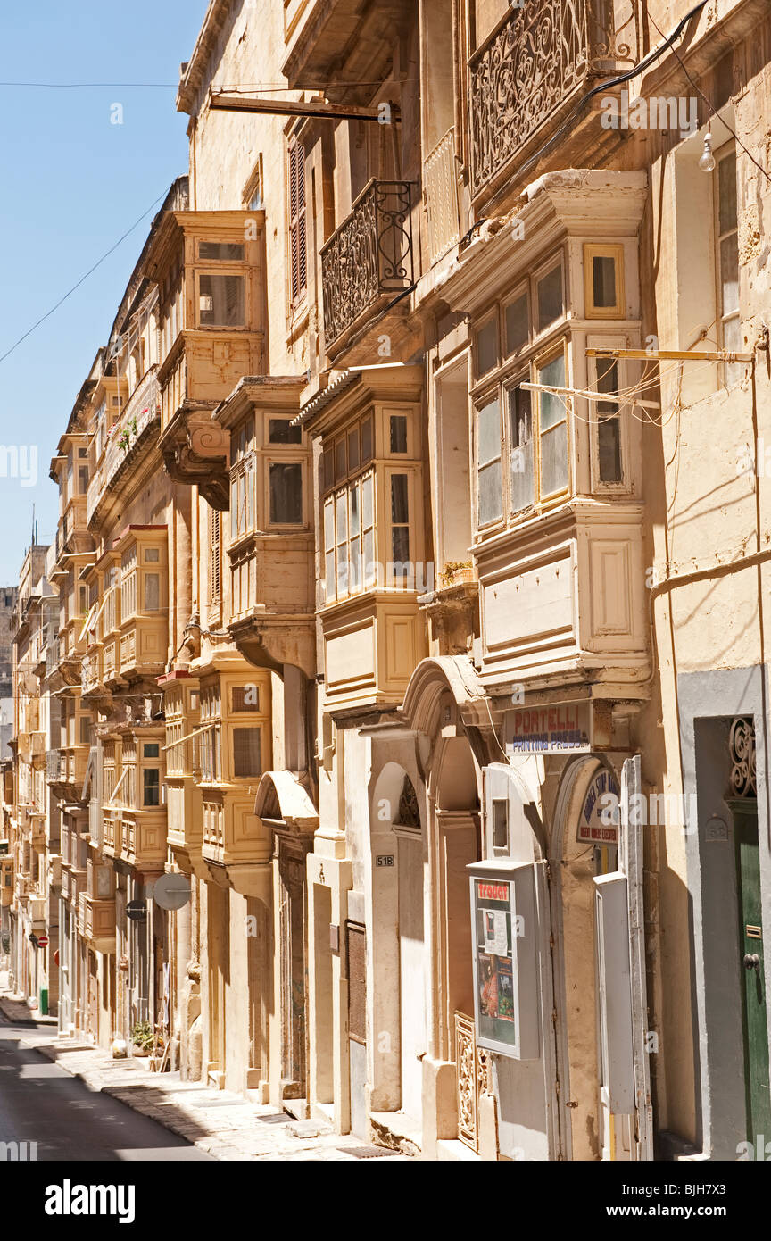 street scene, Valletta, Malta Stock Photo - Alamy