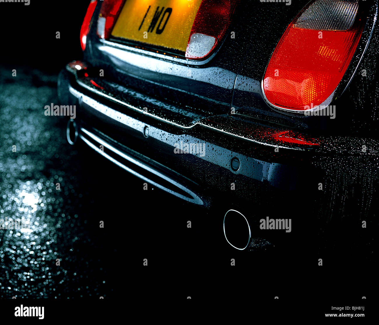Bentley rear view at night time Stock Photo - Alamy