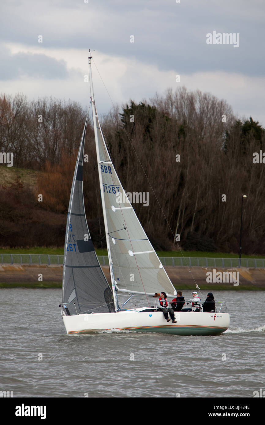 sailing yacht the F word owned by Andy Farrell racing on the River ...