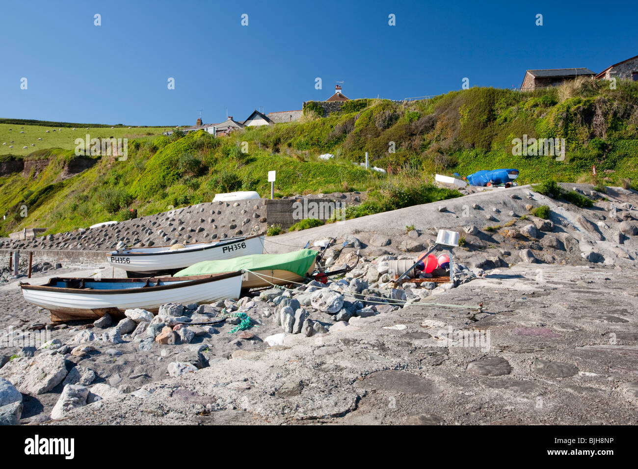 Portwrinkle Cornwall England UK Stock Photo - Alamy