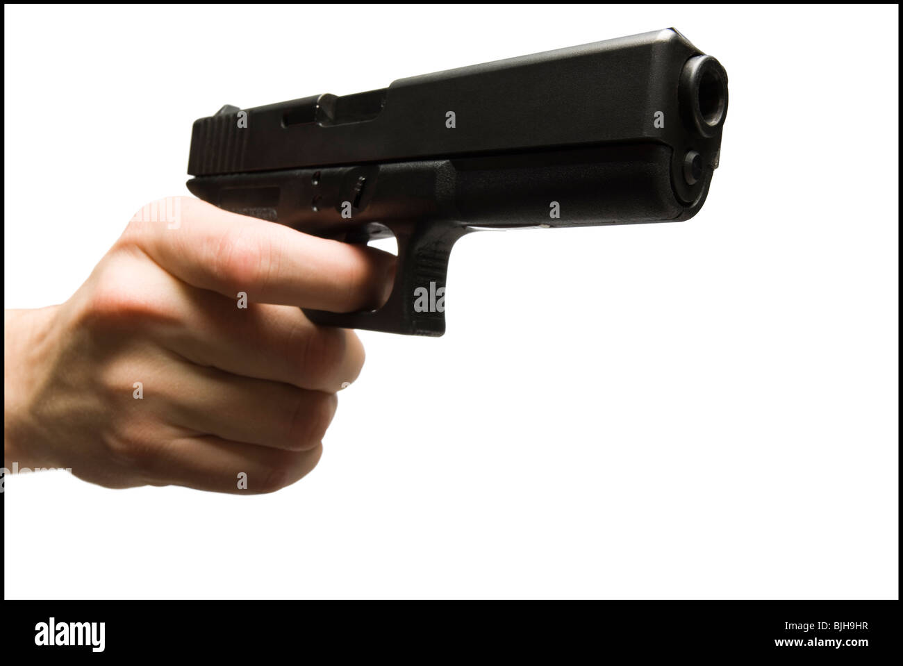 hand holding a gun Stock Photo - Alamy