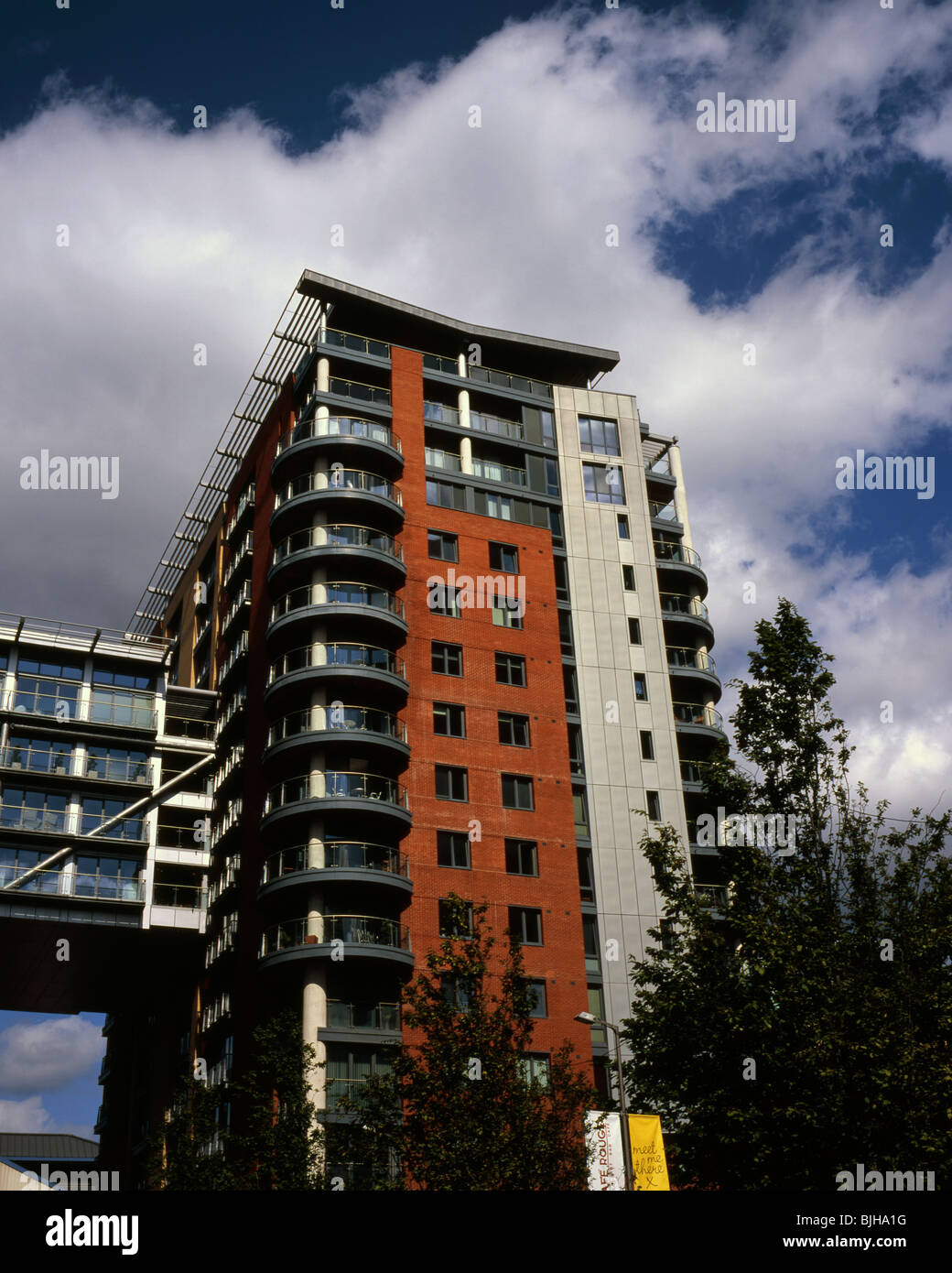 New apartment buildings Spinningfields Manchester England Stock Photo ...