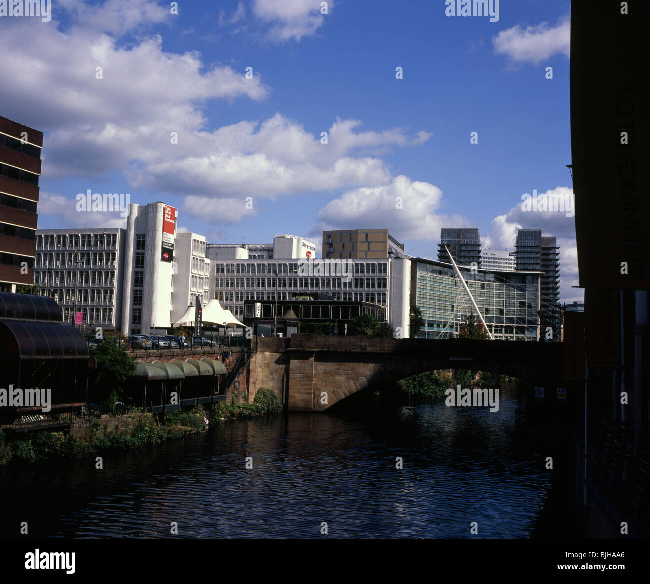 The River Irwell Lowry Hotel and office buildings Manchester England ...