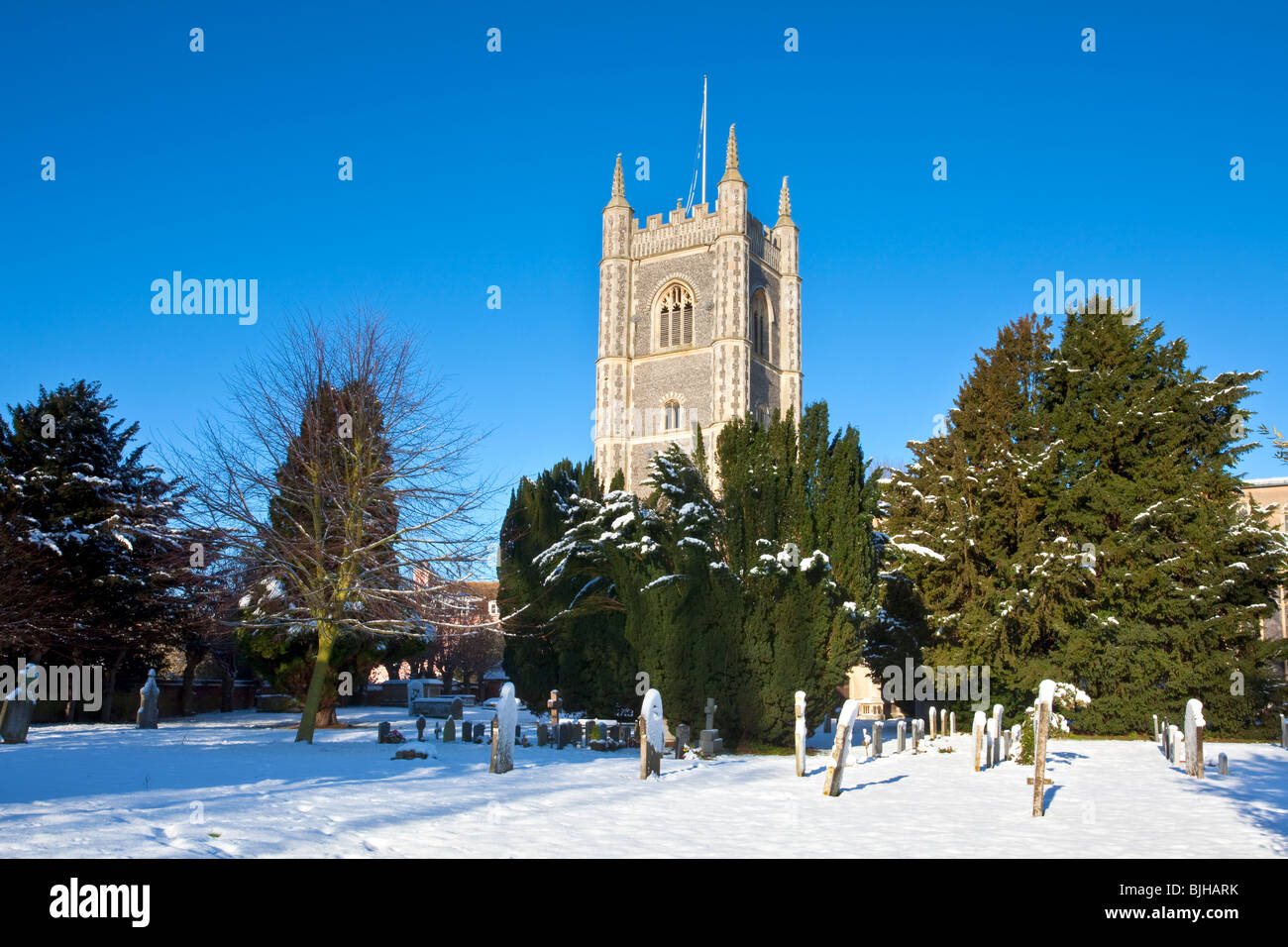 Church of St Mary Dedham Essex Spring UK village Stock Photo - Alamy