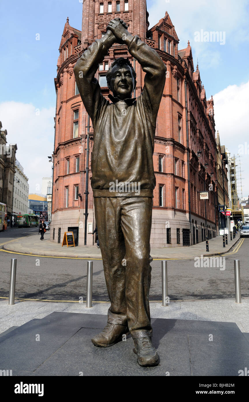 The Bronze Statue of Football Manger Brian Clough on Nottingham Old ...