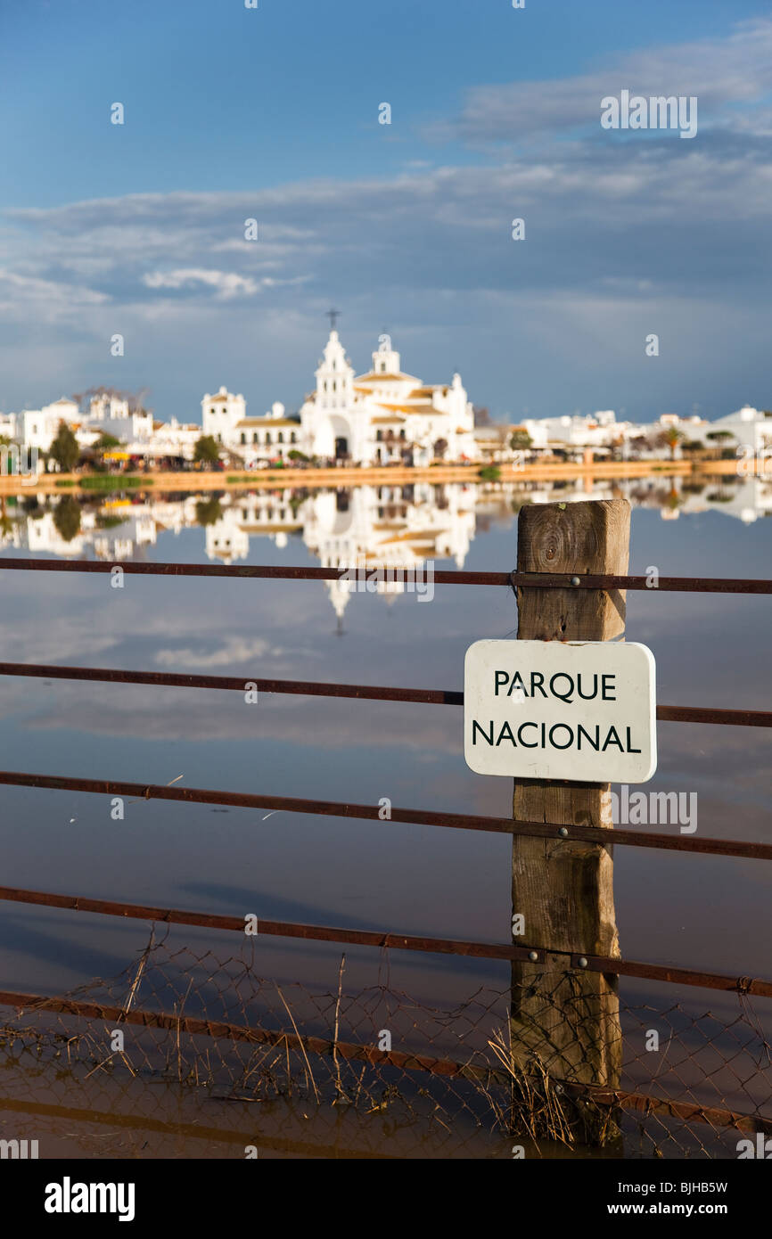 Doñana National Park near the shrine of El Rocio (Huelva Stock Photo ...