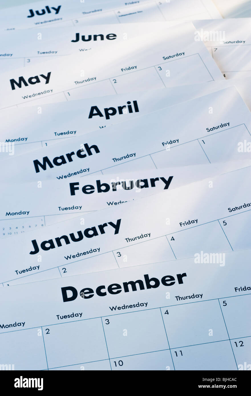 Time passing by, calendar hi-res stock photography and images - Alamy