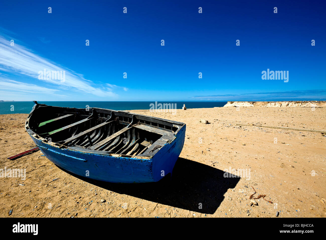 Western Sahara, Fishing Boat Stock Photo - Alamy