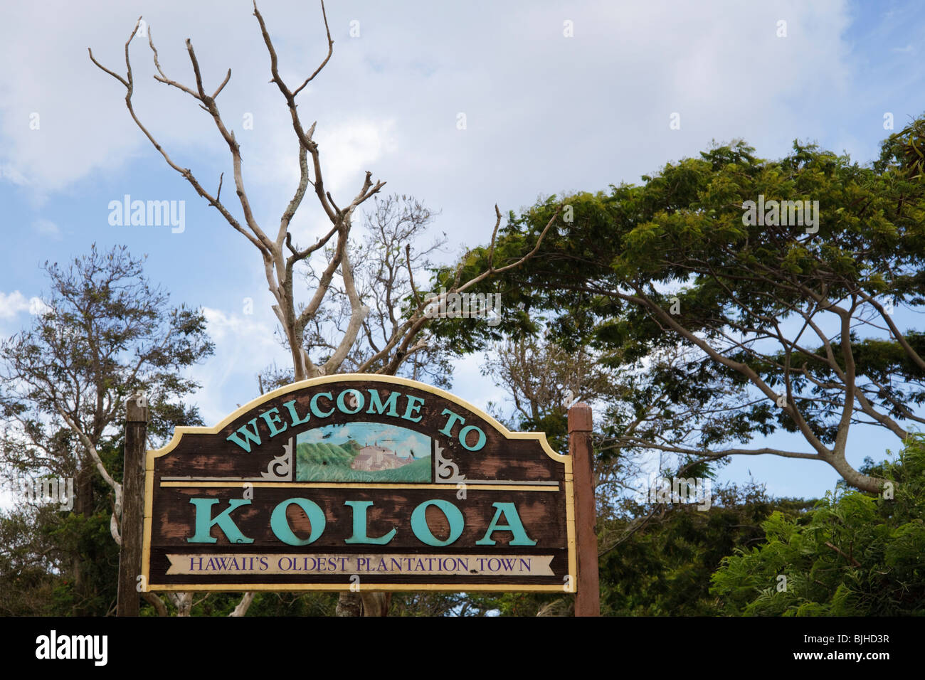 Kauai hawaii sign welcome kauai hi-res stock photography and images - Alamy