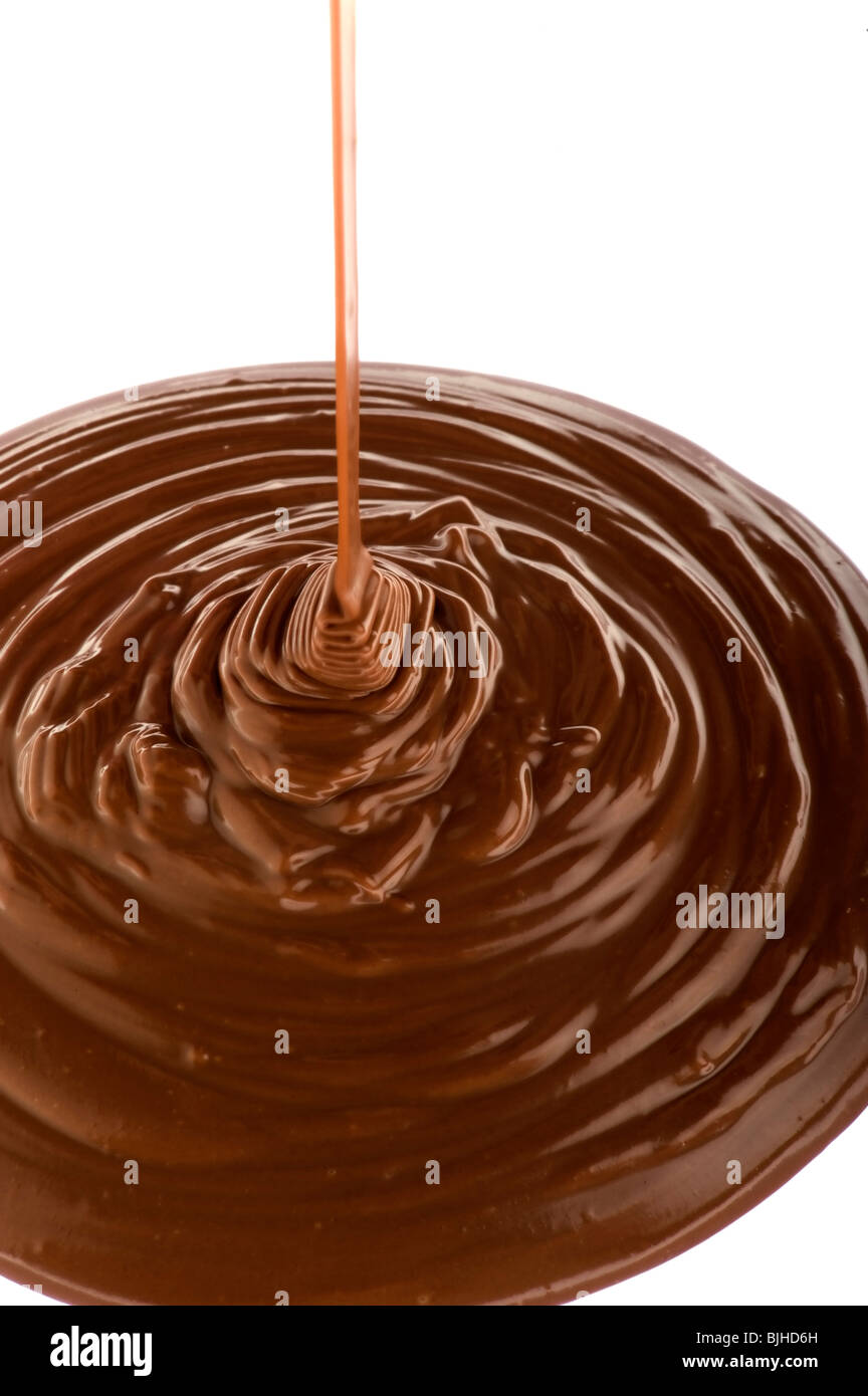object on white - food Chocolate close up Stock Photo - Alamy