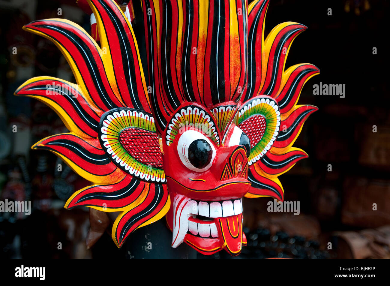 Souvenir Mask, Negombo, Sri Lanka Stock Photo - Alamy