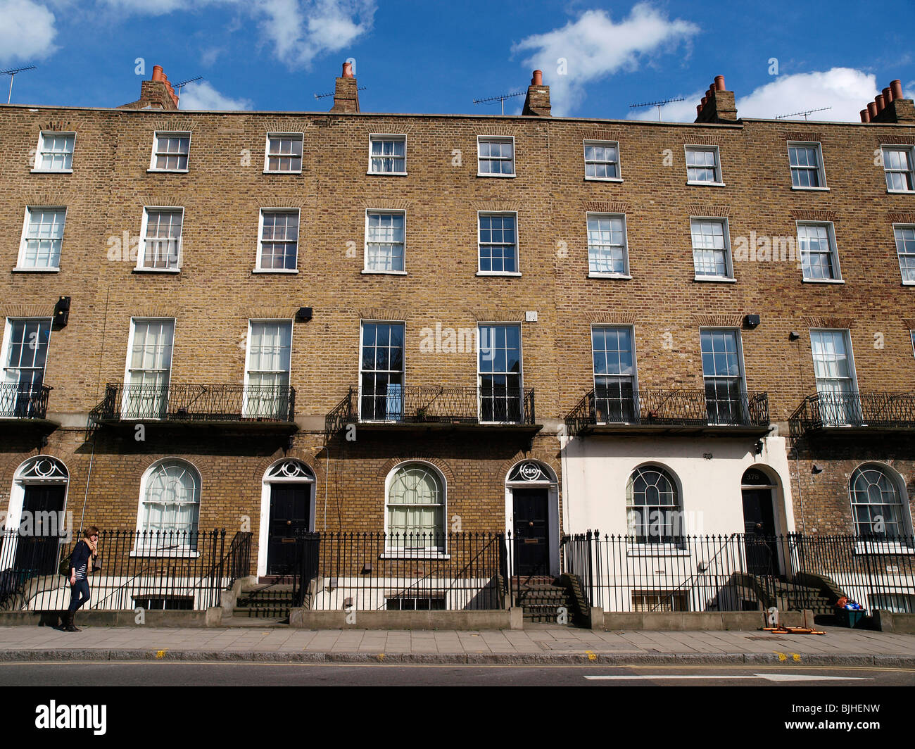 A terrace of Georgan Town Houses, St Johns Street, Islington London EC1 ...