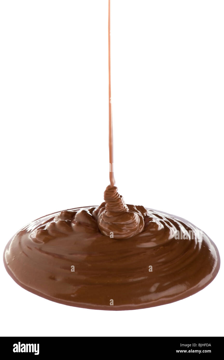 object on white - food Chocolate close up Stock Photo - Alamy