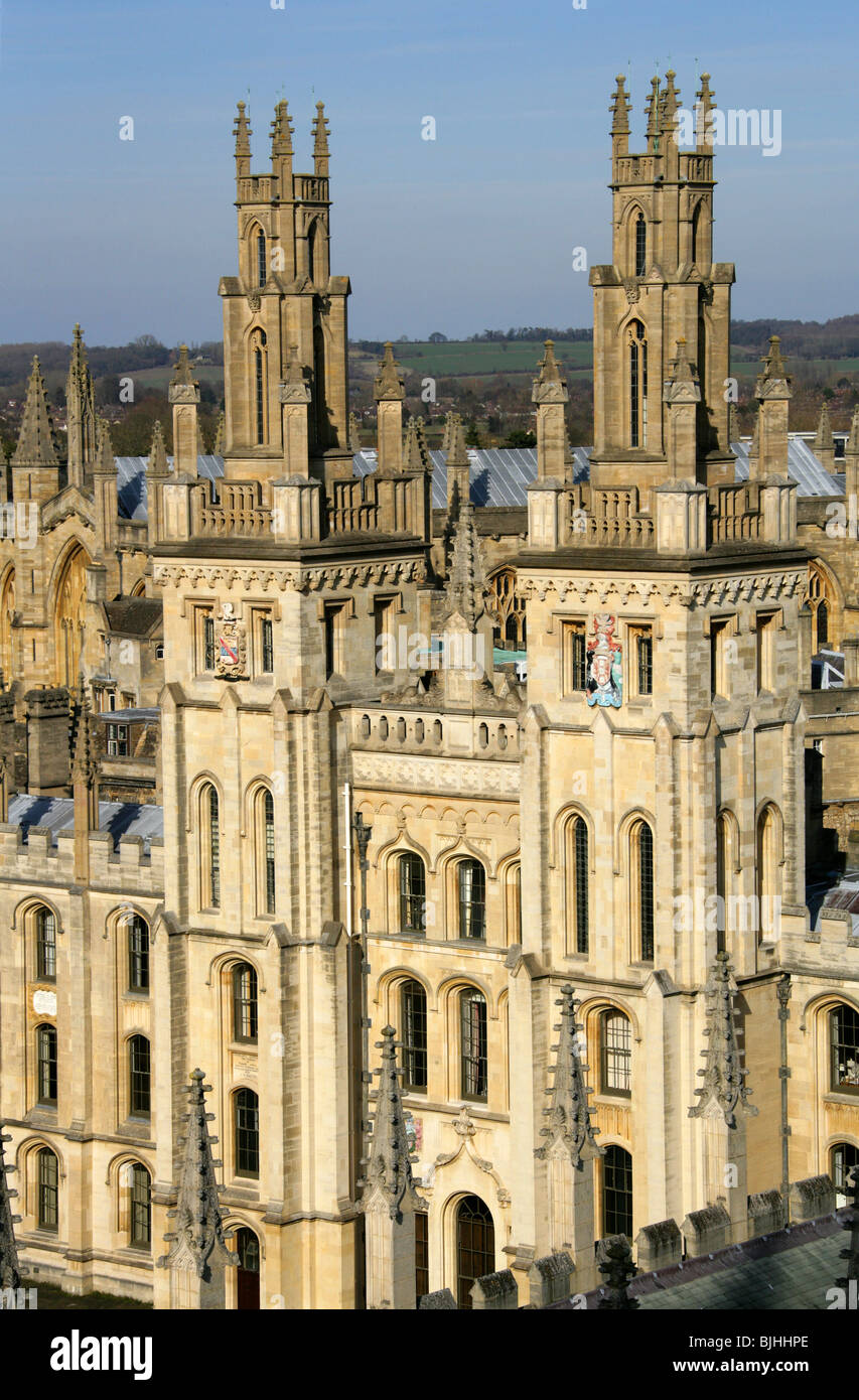All Souls College, Oxford University, Oxford, Oxfordshire, UK. View ...