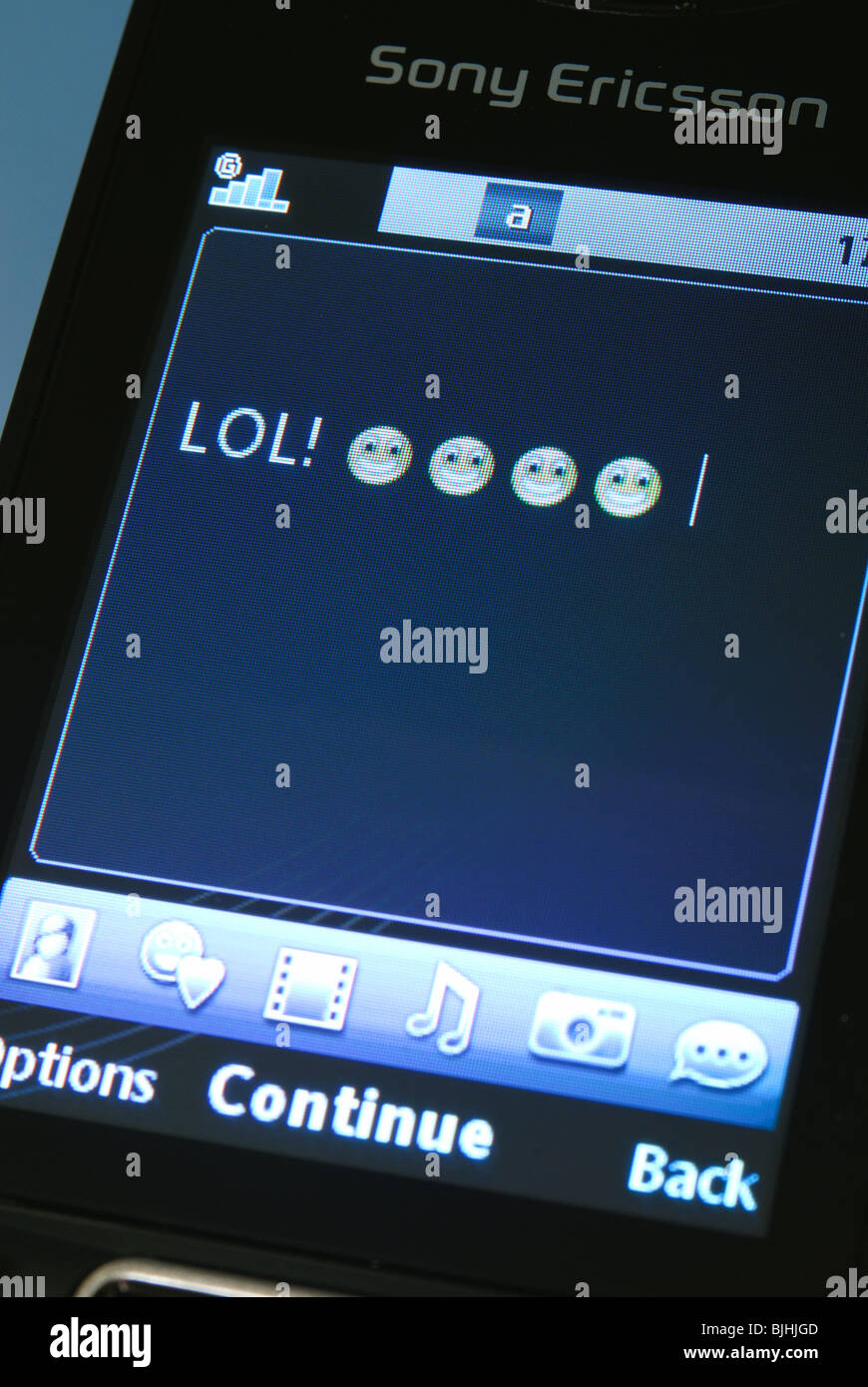 Mobile phone lol text message hi-res stock photography and images - Alamy