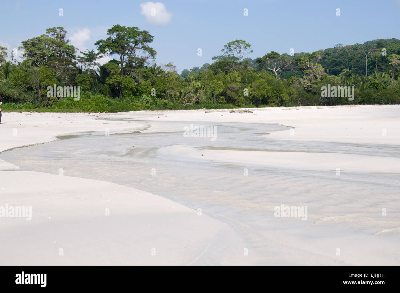 A water channel cut by waves on a beach Stock Photo - Alamy
