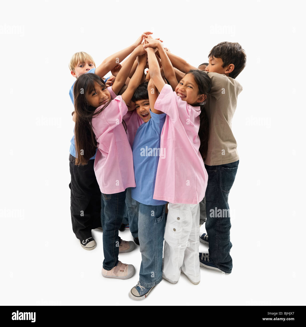 Portrait high school kids playing Cut Out Stock Images & Pictures - Alamy