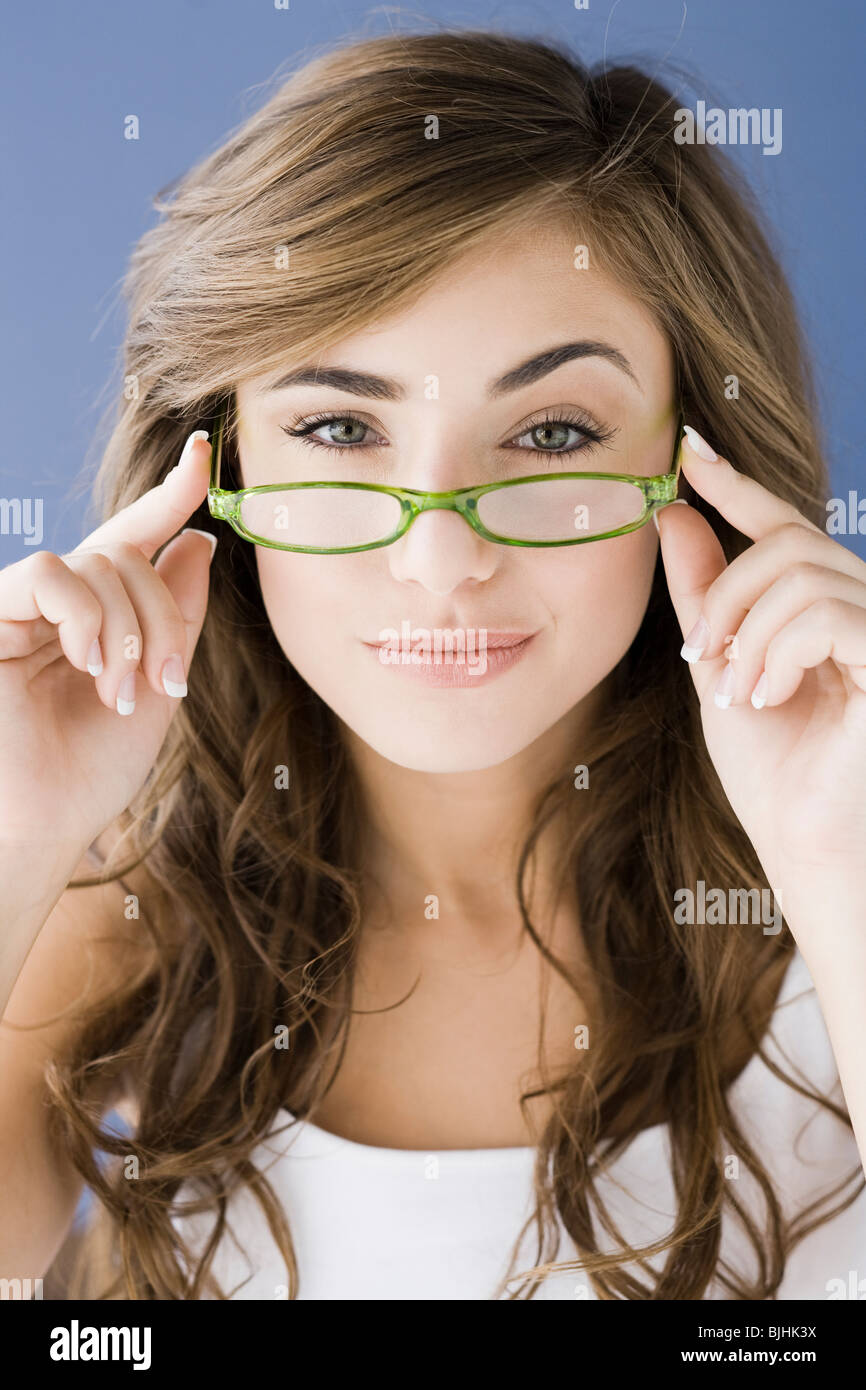 woman looking at camera Stock Photo - Alamy