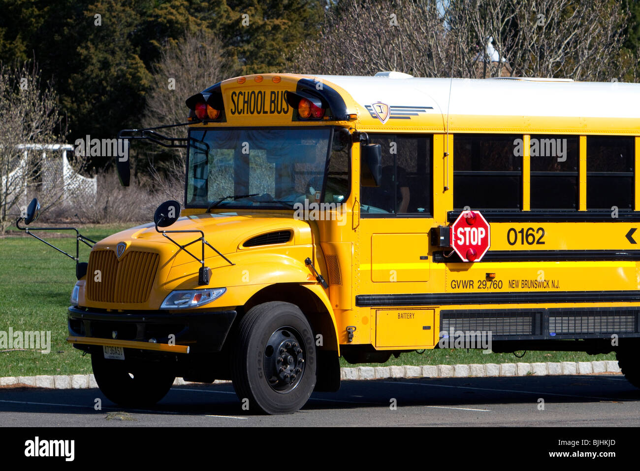 American bus stop sign hi-res stock photography and images - Alamy
