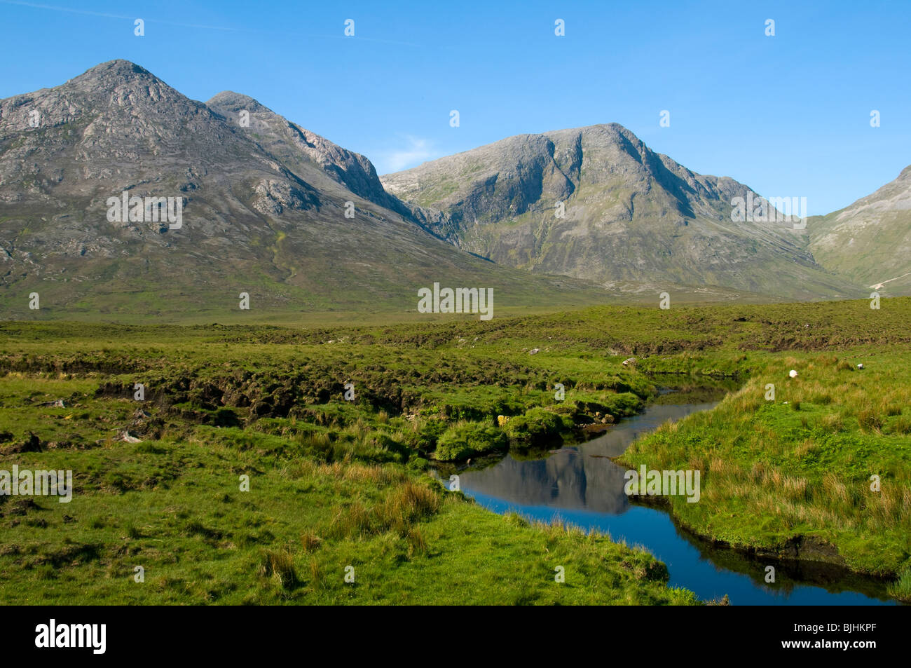 The Twelve Bens of Connemara range from Glen Inagh, Connemara, County ...