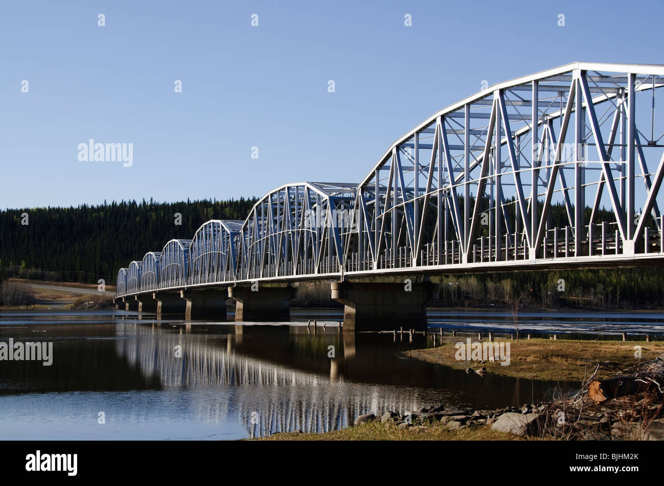 ALCAN Higway Bridge over the Telsin River Stock Photo - Alamy