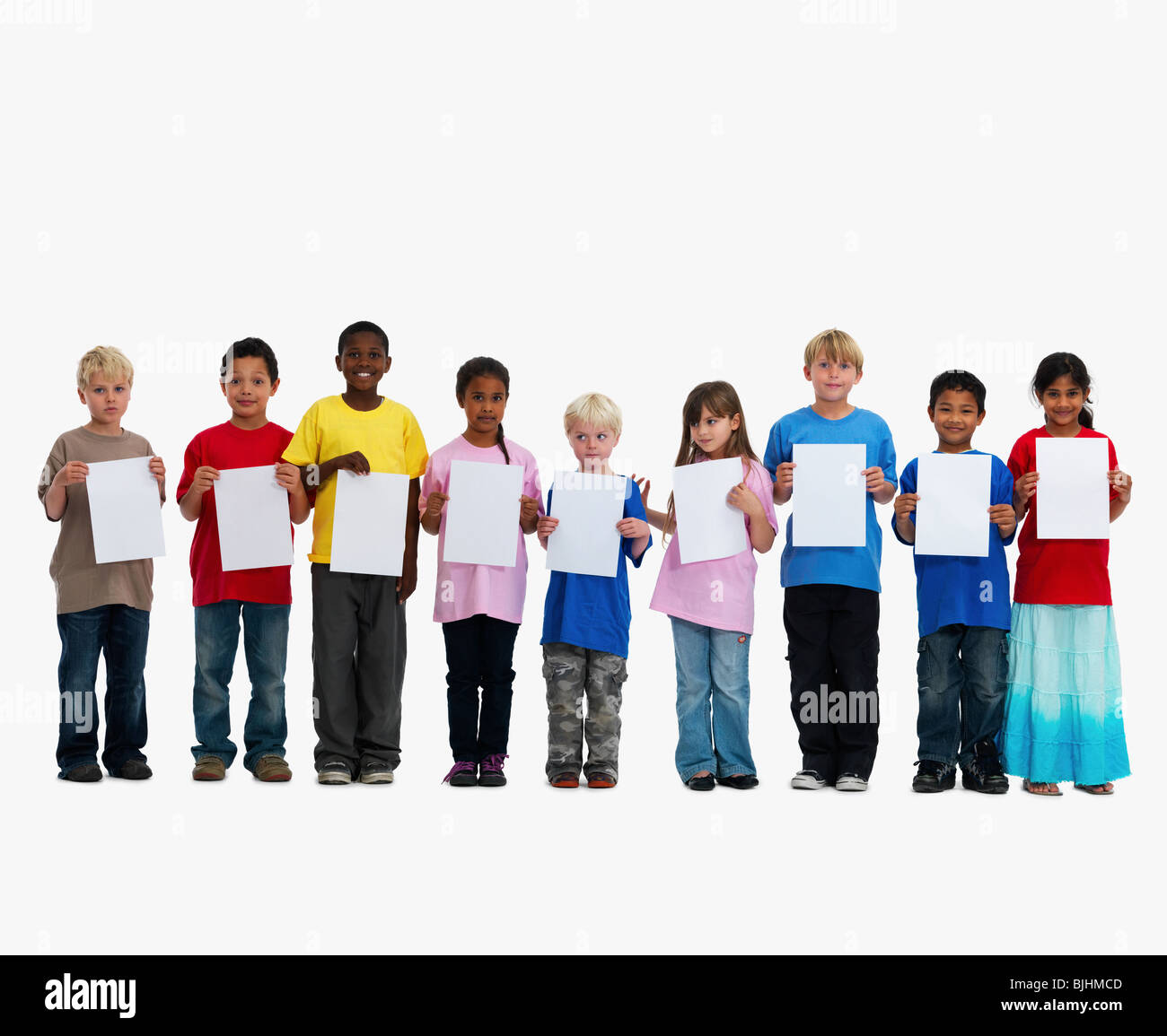 Kids holding sign hi-res stock photography and images - Alamy