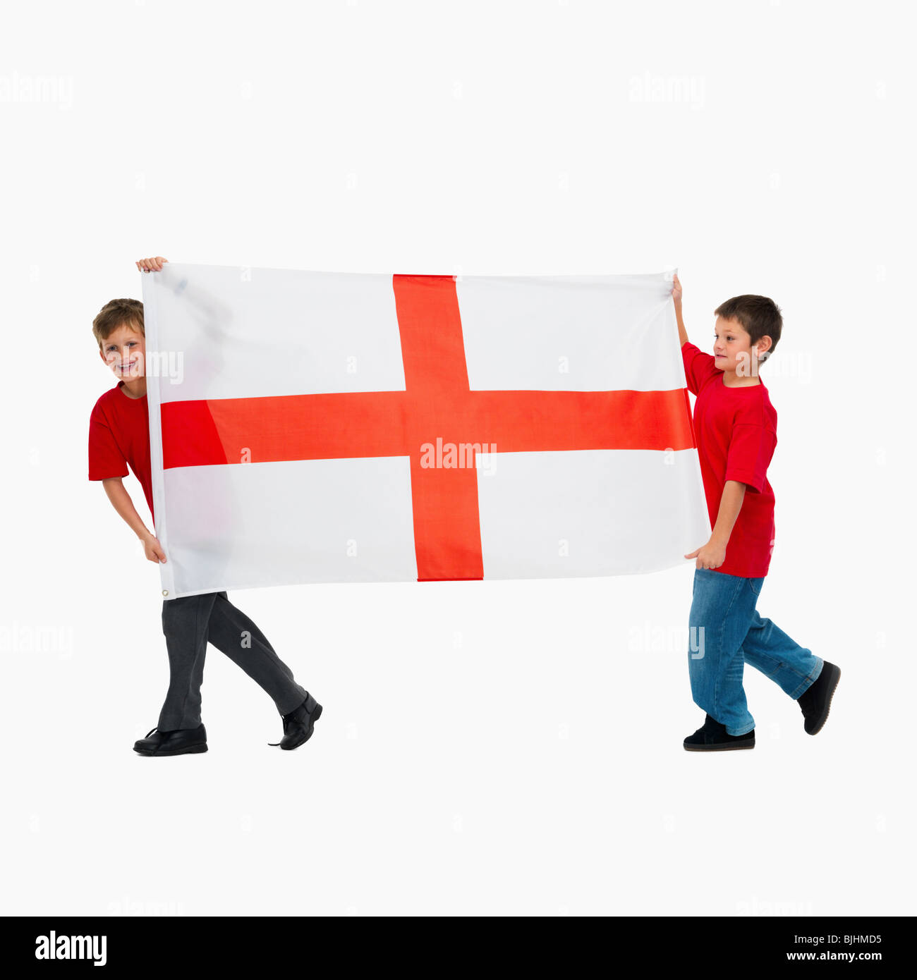 Two Boys Carrying Flag High Resolution Stock Photography and Images - Alamy