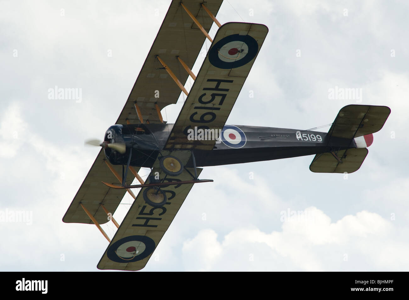 An Avro 504K displays at Old Warden Aerodrome Stock Photo - Alamy