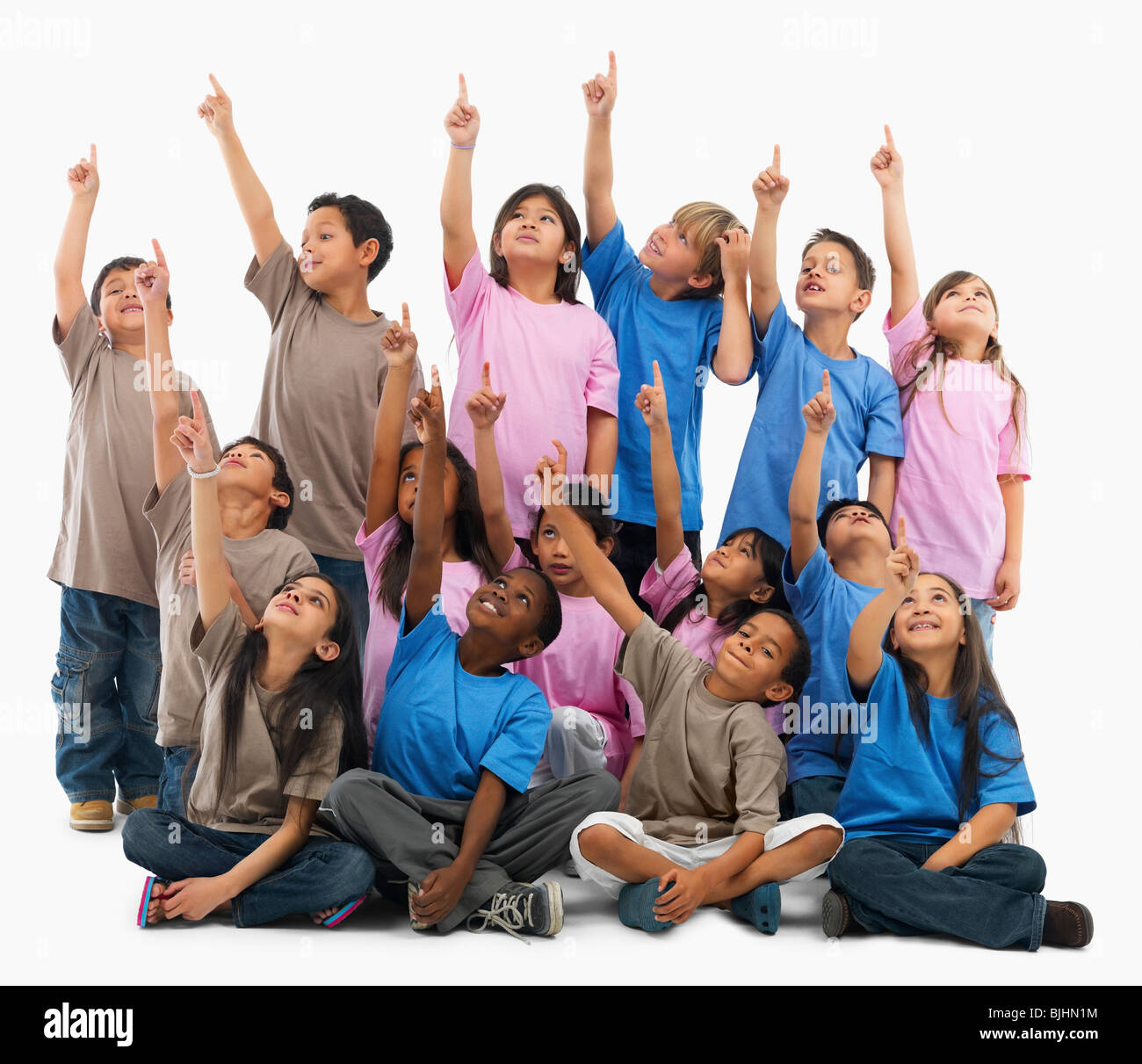 Asian boy boys male kids children student students team hi-res stock ...