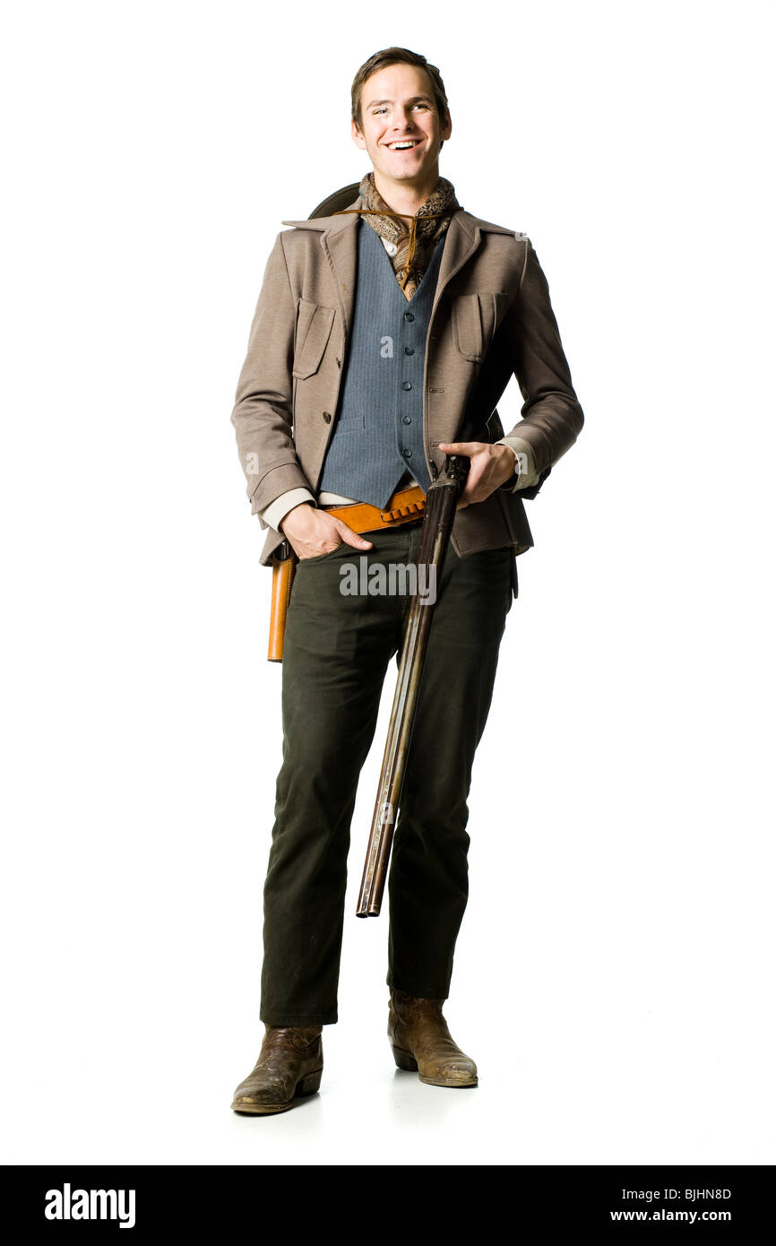 Cowboy Holding Shotgun High Resolution Stock Photography and Images - Alamy