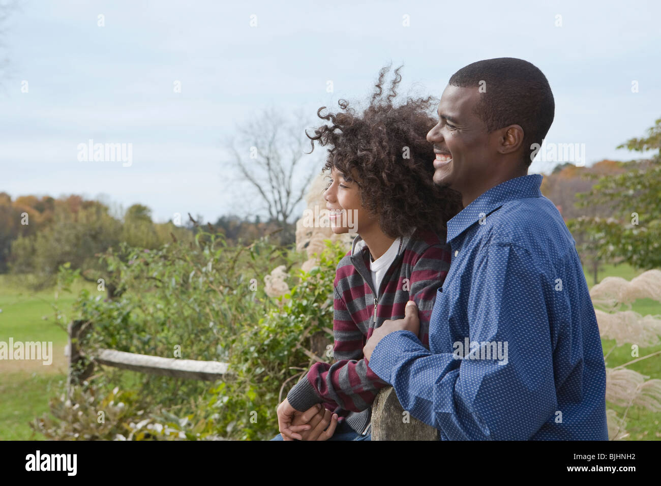 Portrait of man and child Stock Photo - Alamy