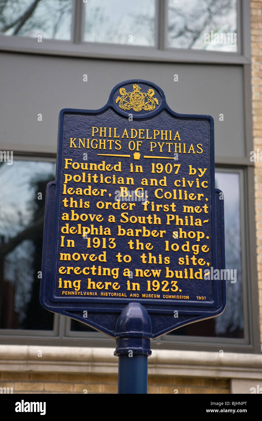 Philadelphia Knights of Pythias Founded in 1907 by politician and civic ...