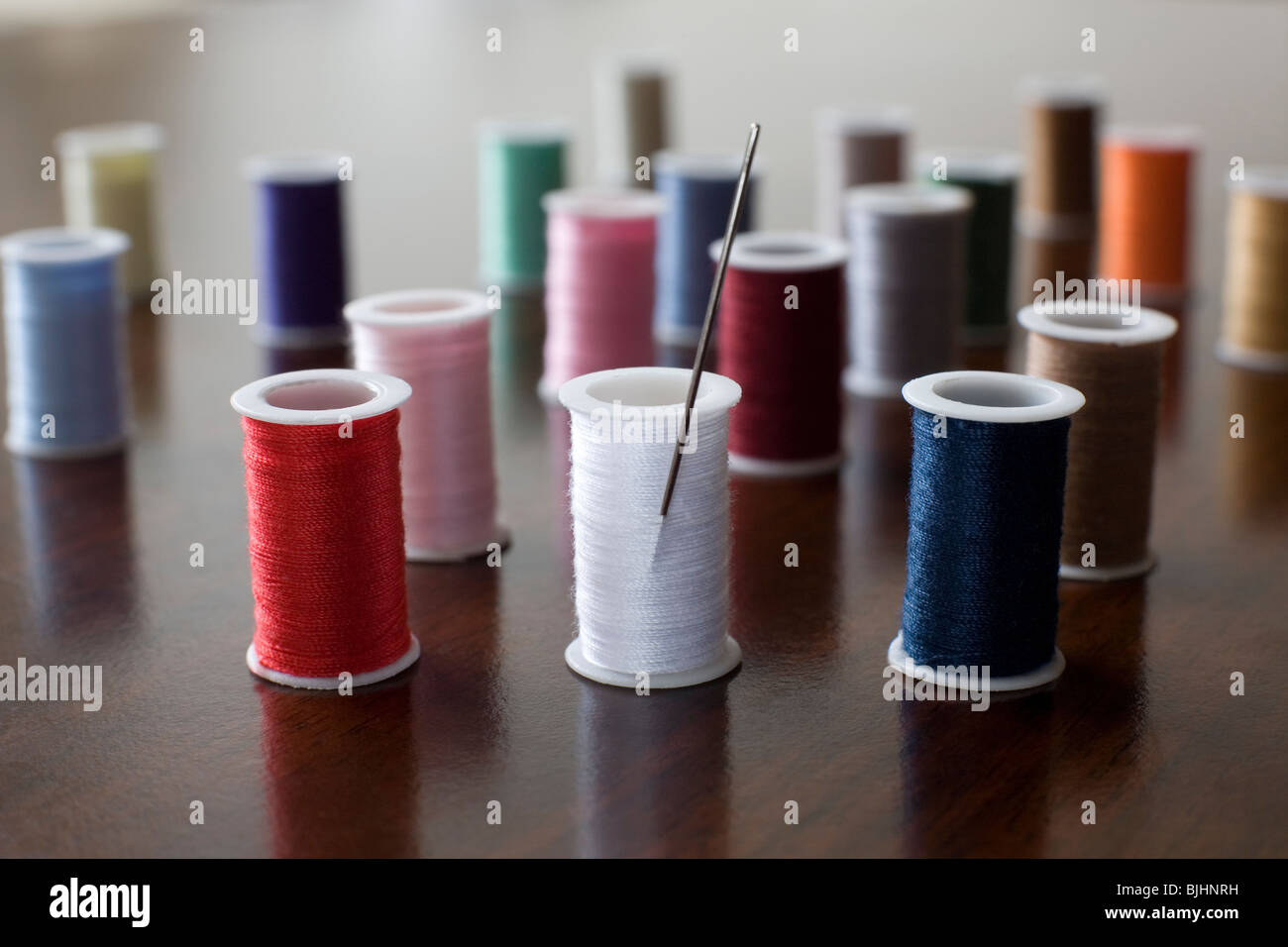 Spools of thread Stock Photo - Alamy