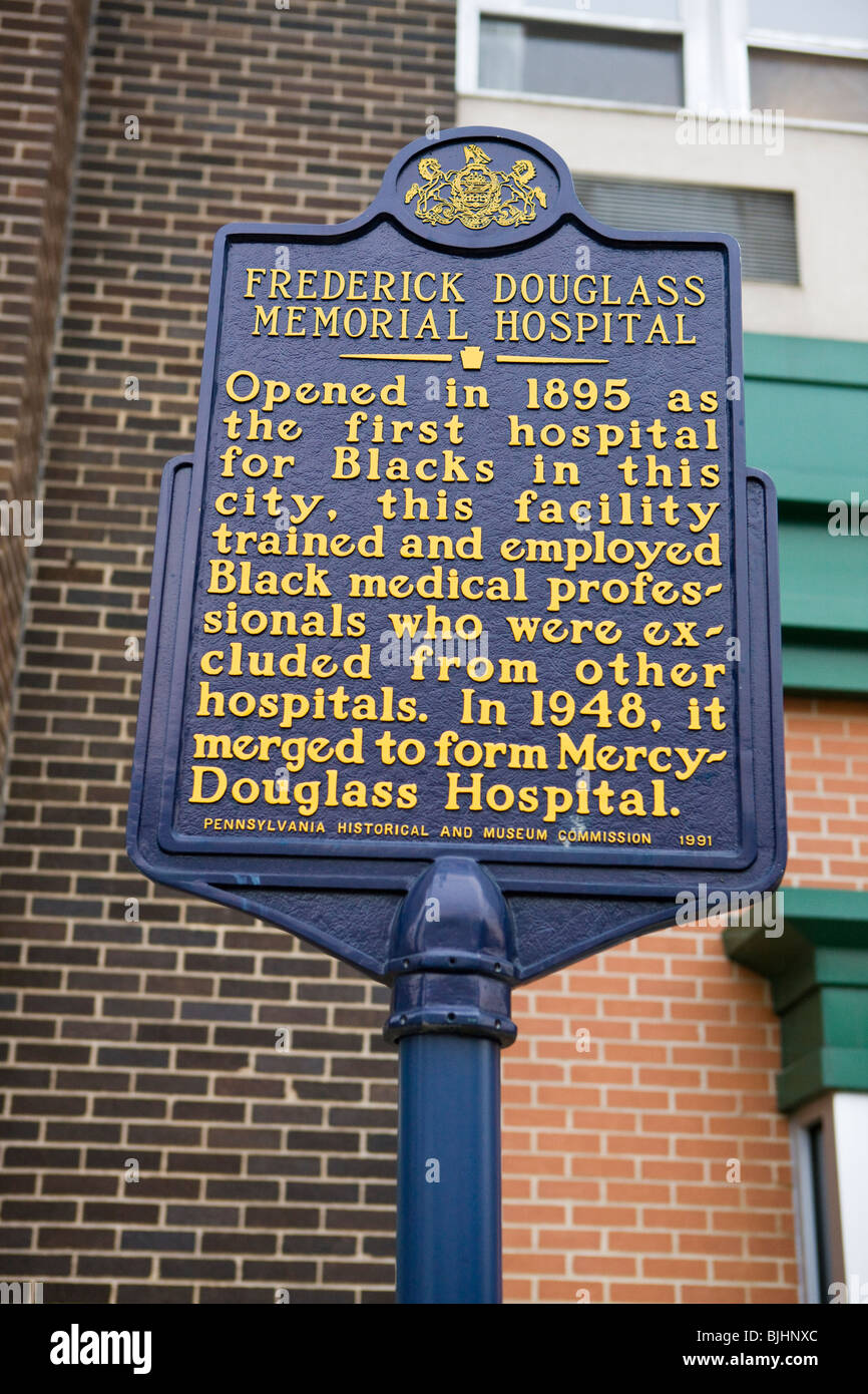 Frederick Douglass Memorial Hospital Opened in 1895 as the first ...