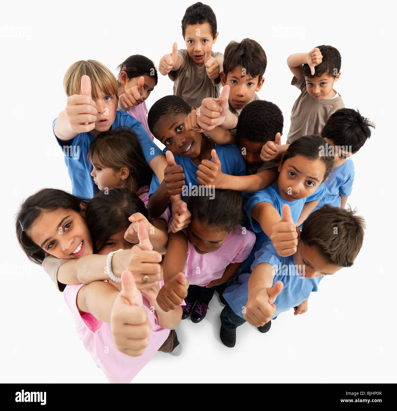 School hands up africa hi-res stock photography and images - Alamy