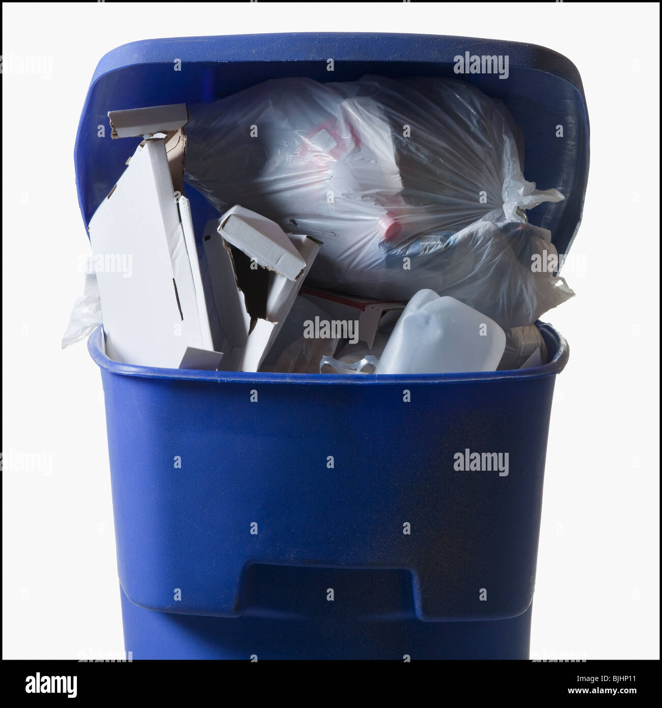 Blue disposal bin hi-res stock photography and images - Alamy
